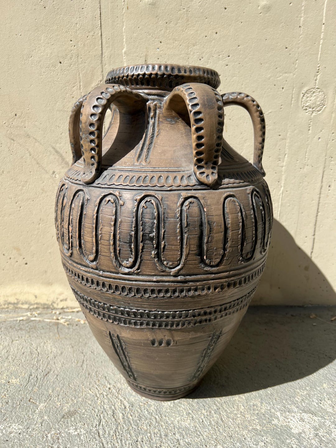 Austrian Floor Vase From Gmundner Keramik Primitive Rustic 1970s Vase ...