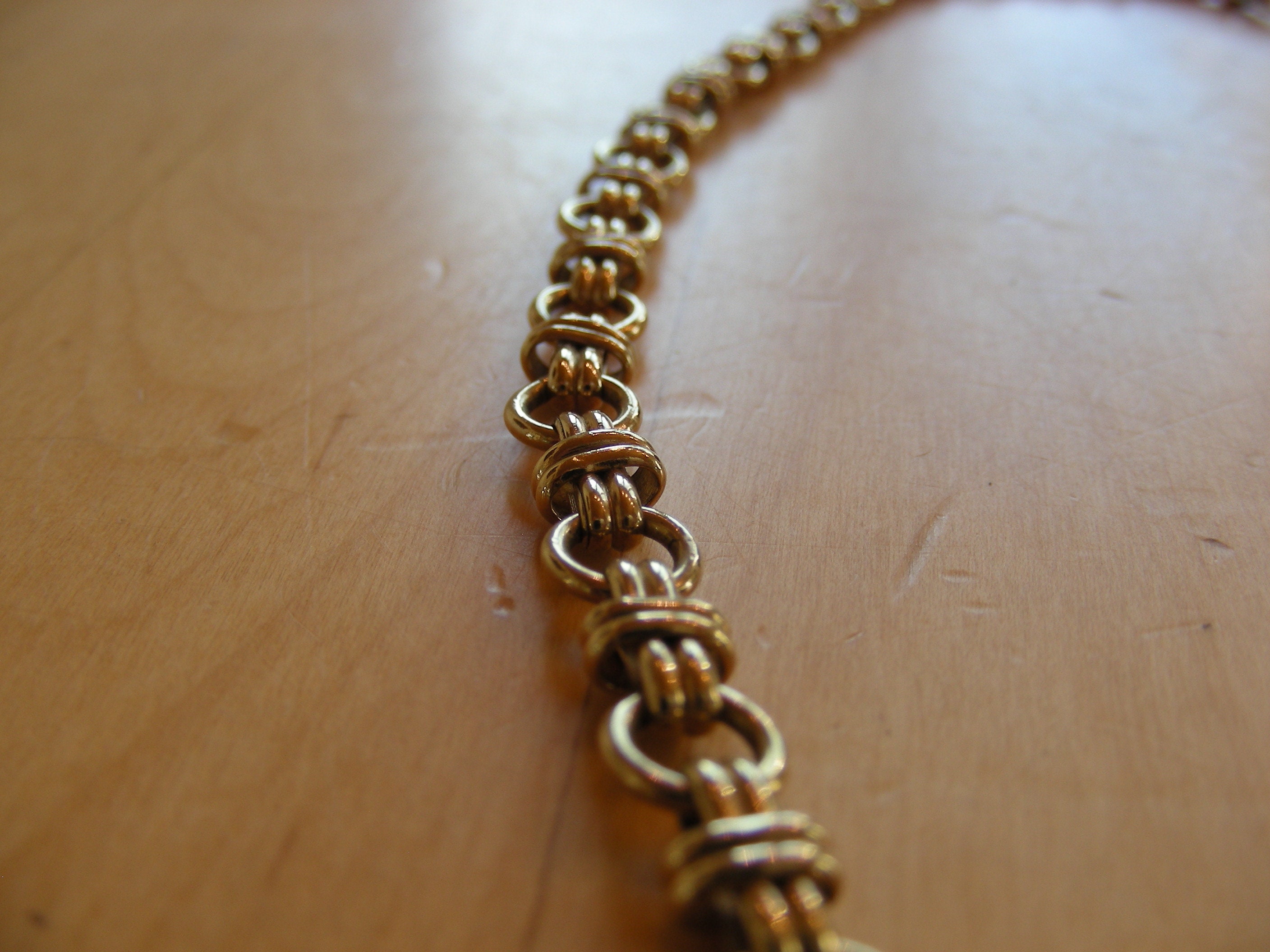 Vintage gold tone chain