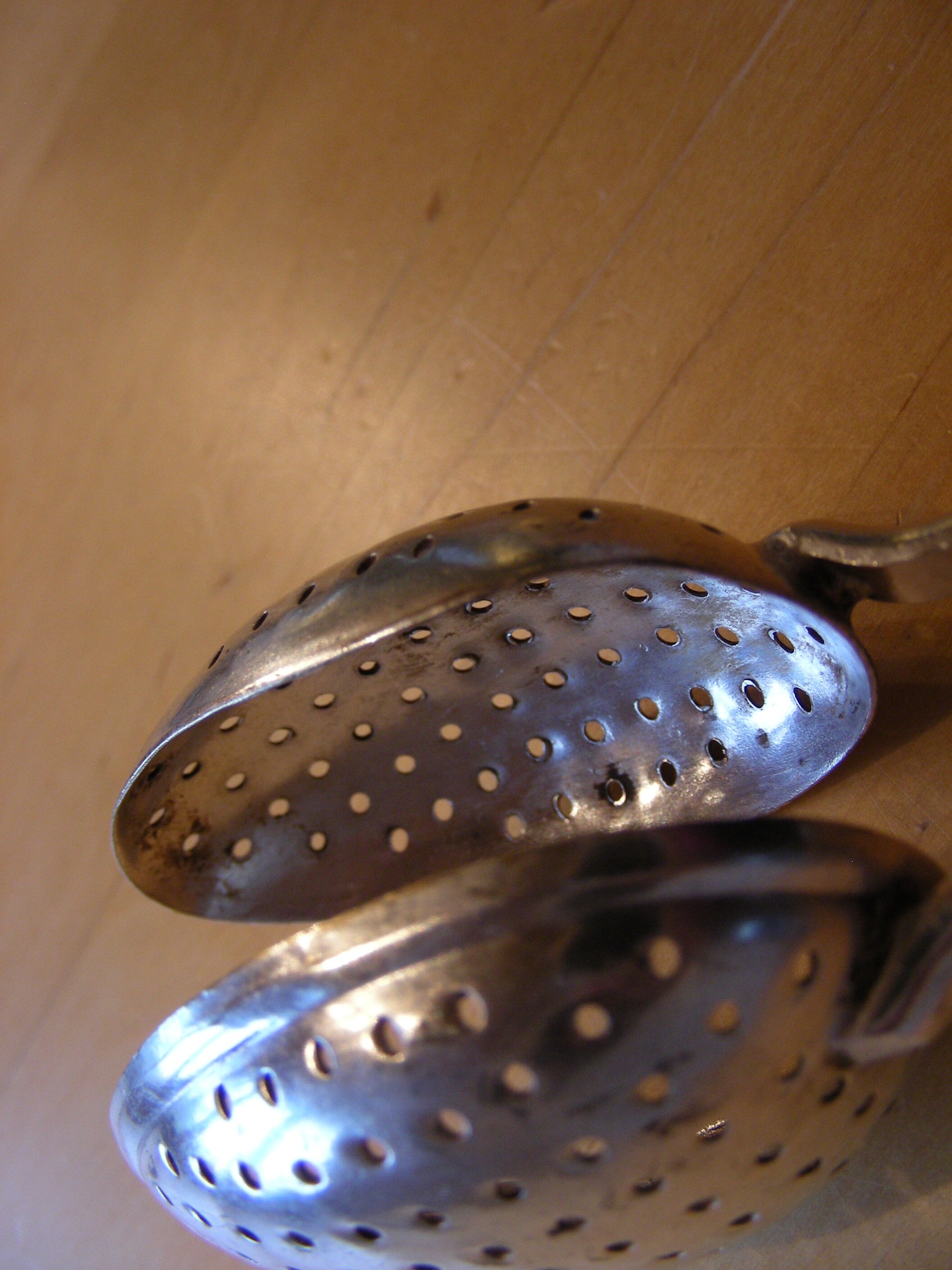 Silver plated tea sieve, tea strainer