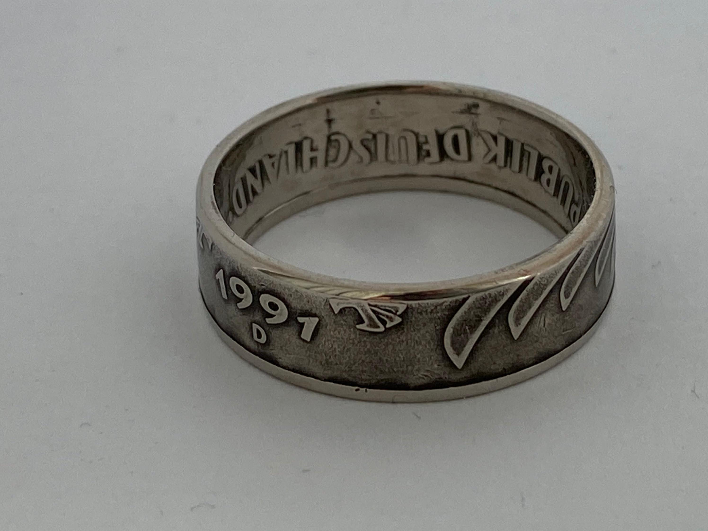 Coin Ring Germany German 5 Marks Handmade Rings From Coins | Etsy