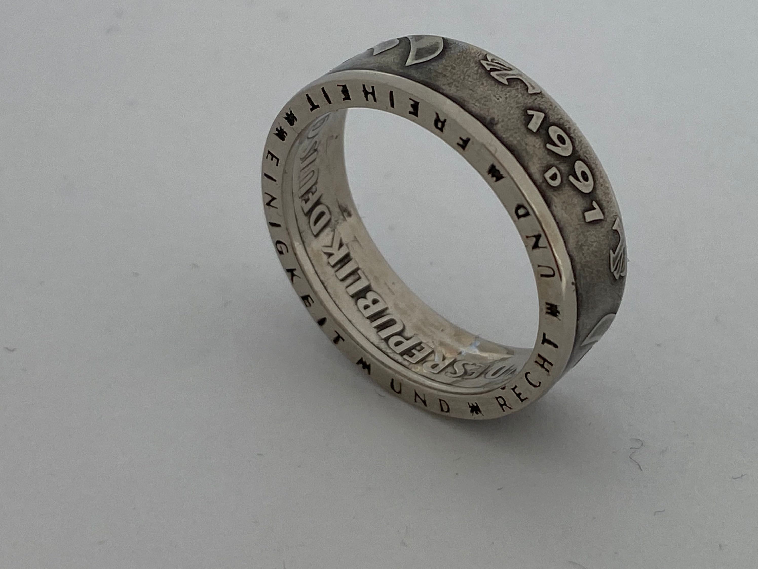 Coin Ring Germany German 5 Marks Handmade Rings From Coins | Etsy