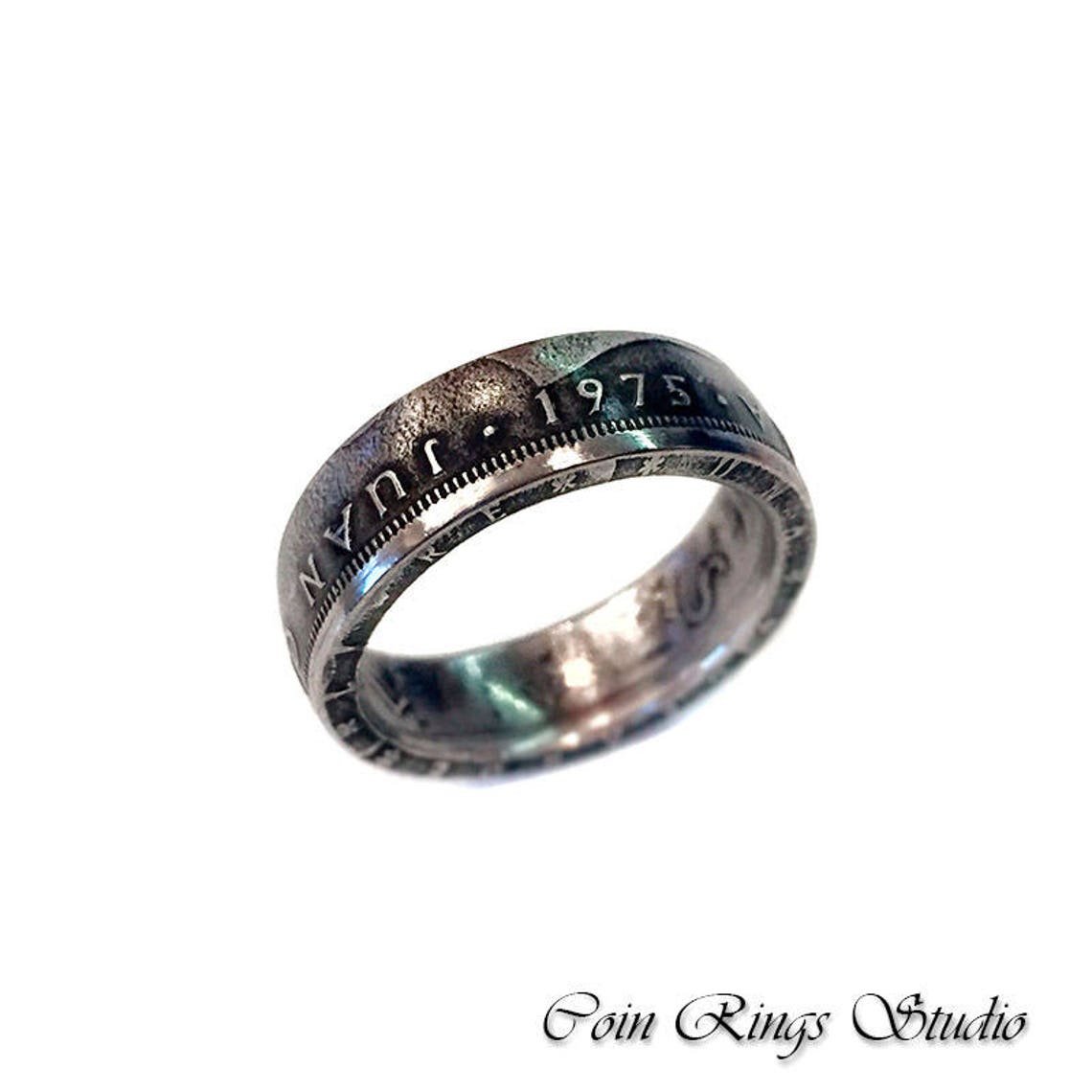 Spain Coin Ring - Spainish 25 Ptas (pesetas) - Rings From Coins ...