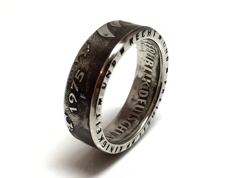 Coin Ring Germany German 5 Marks Handmade Rings from Coins | Etsy