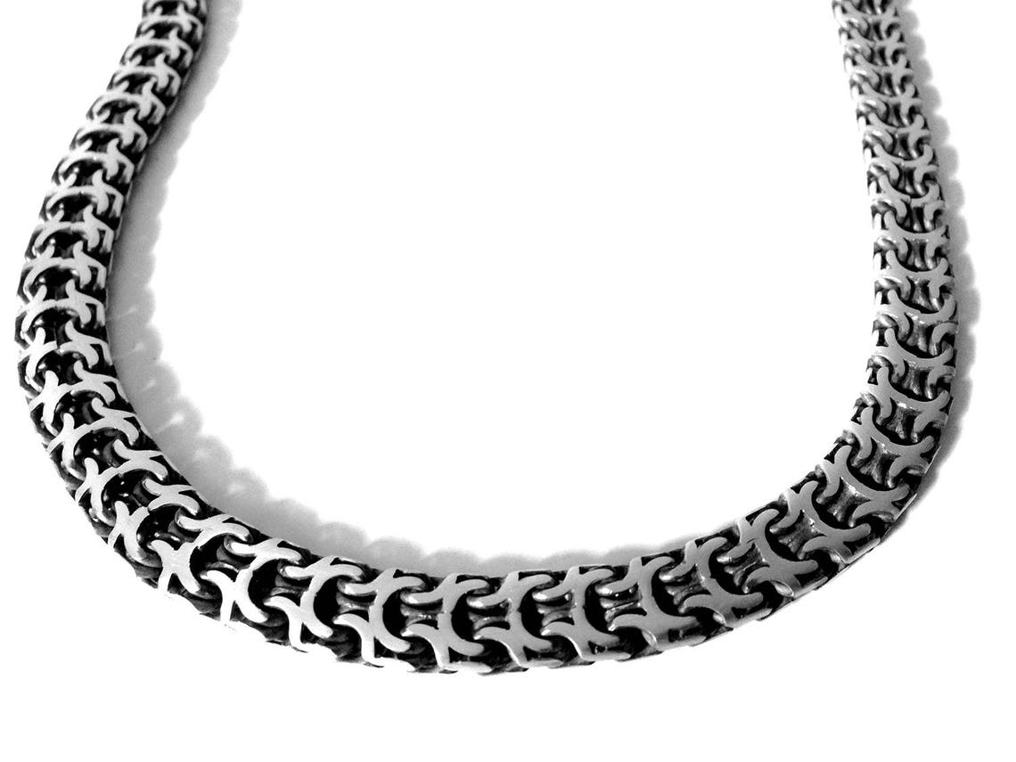 Brutal Men's Big Silver Chain Necklace 925 Solid - Etsy