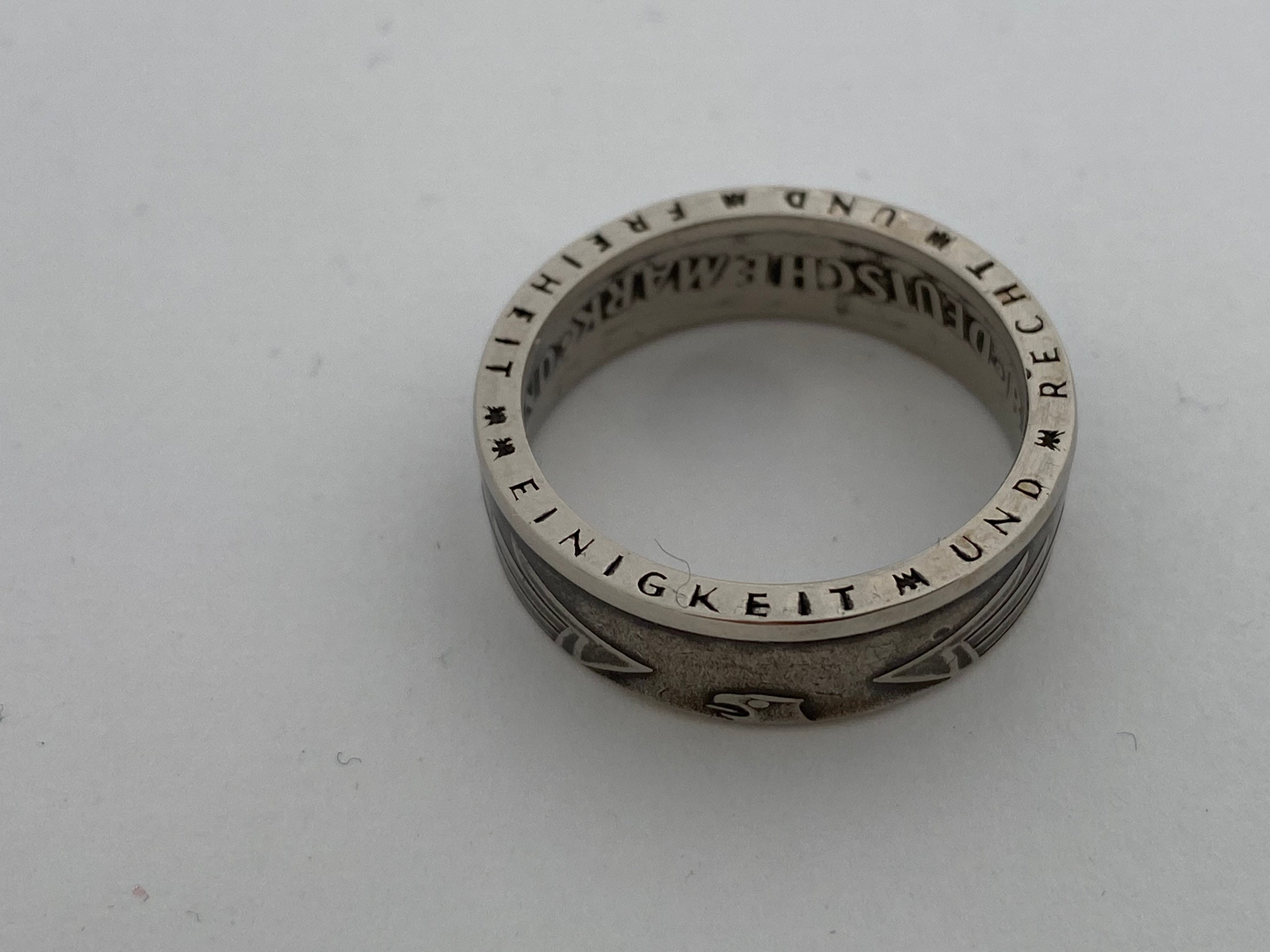 Coin Ring Germany German 5 Marks Handmade Rings From Coins | Etsy