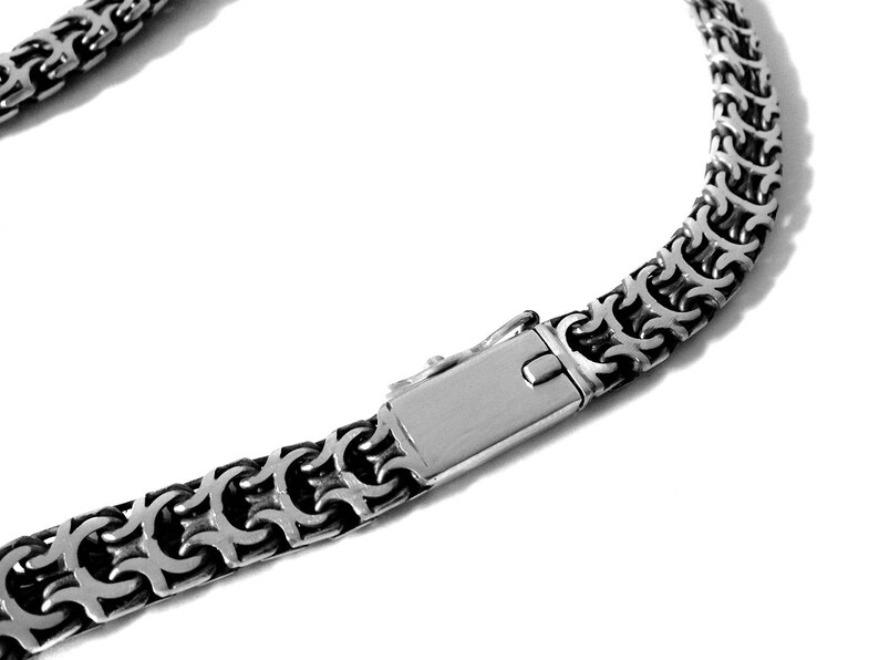 Brutal Men's Big Silver Chain Necklace 925 Solid - Etsy