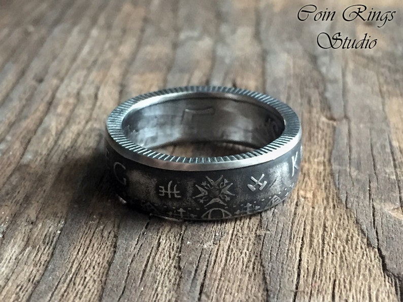 Norwegian Coin Ring Norway 5 Kroner Coin Rings Kongeriket - Etsy