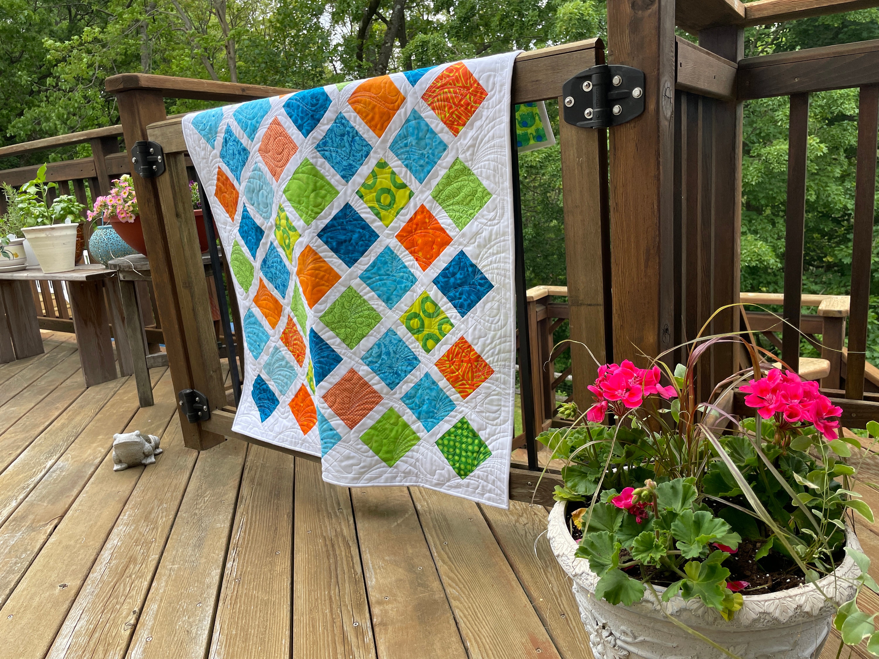 Colorful Baby Quilt - Etsy