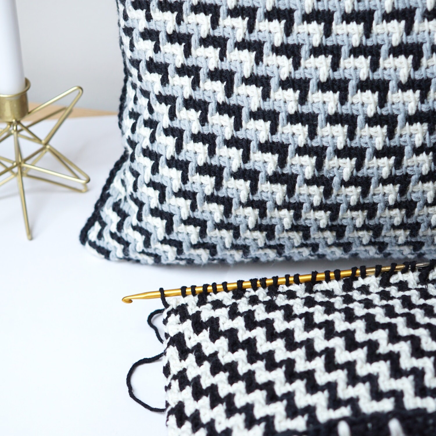 TUNISIAN CROCHET PATTERN Tunisian Crochet Pillow Crochet - Etsy