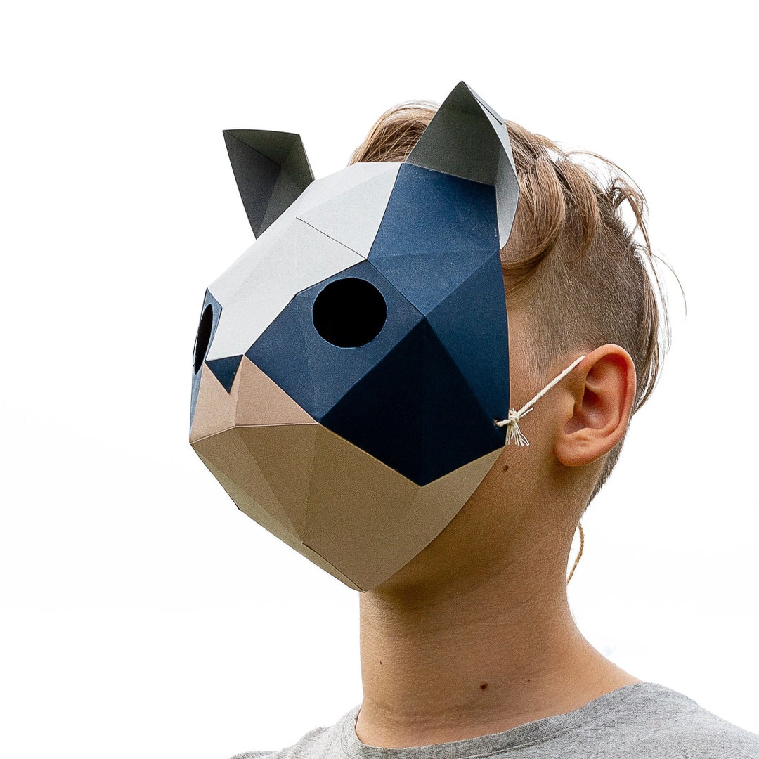 Cat Mask - Easy DIY Kitten Paper Craft Template, Instant PDF Download ...