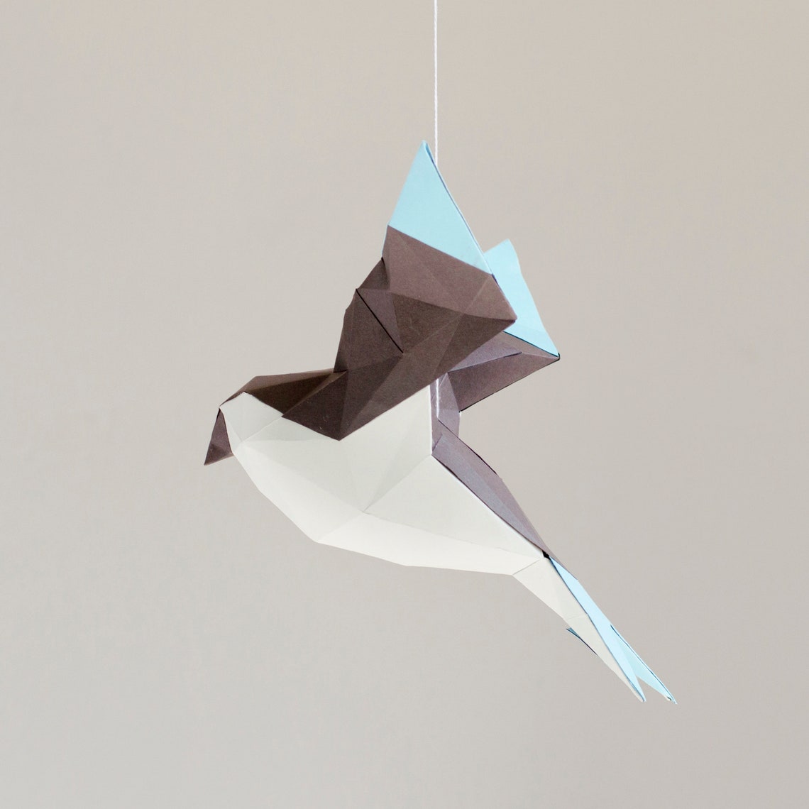 Paper Bird - DIY Bird Paper Craft Template, Instant PDF Download ...