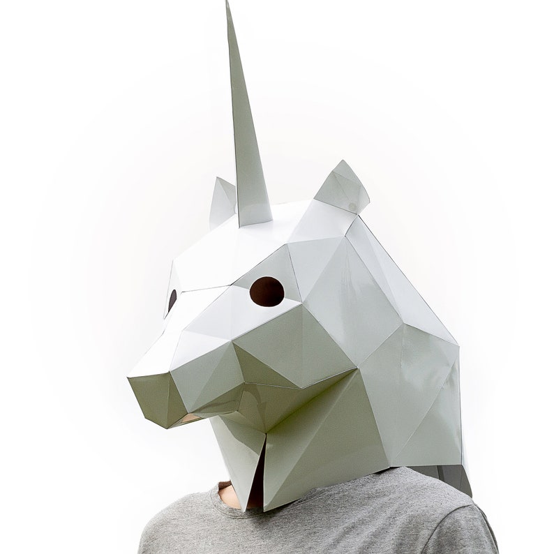Unicorn Mask - Easy DIY Paper Craft Template, Instant PDF Download ...