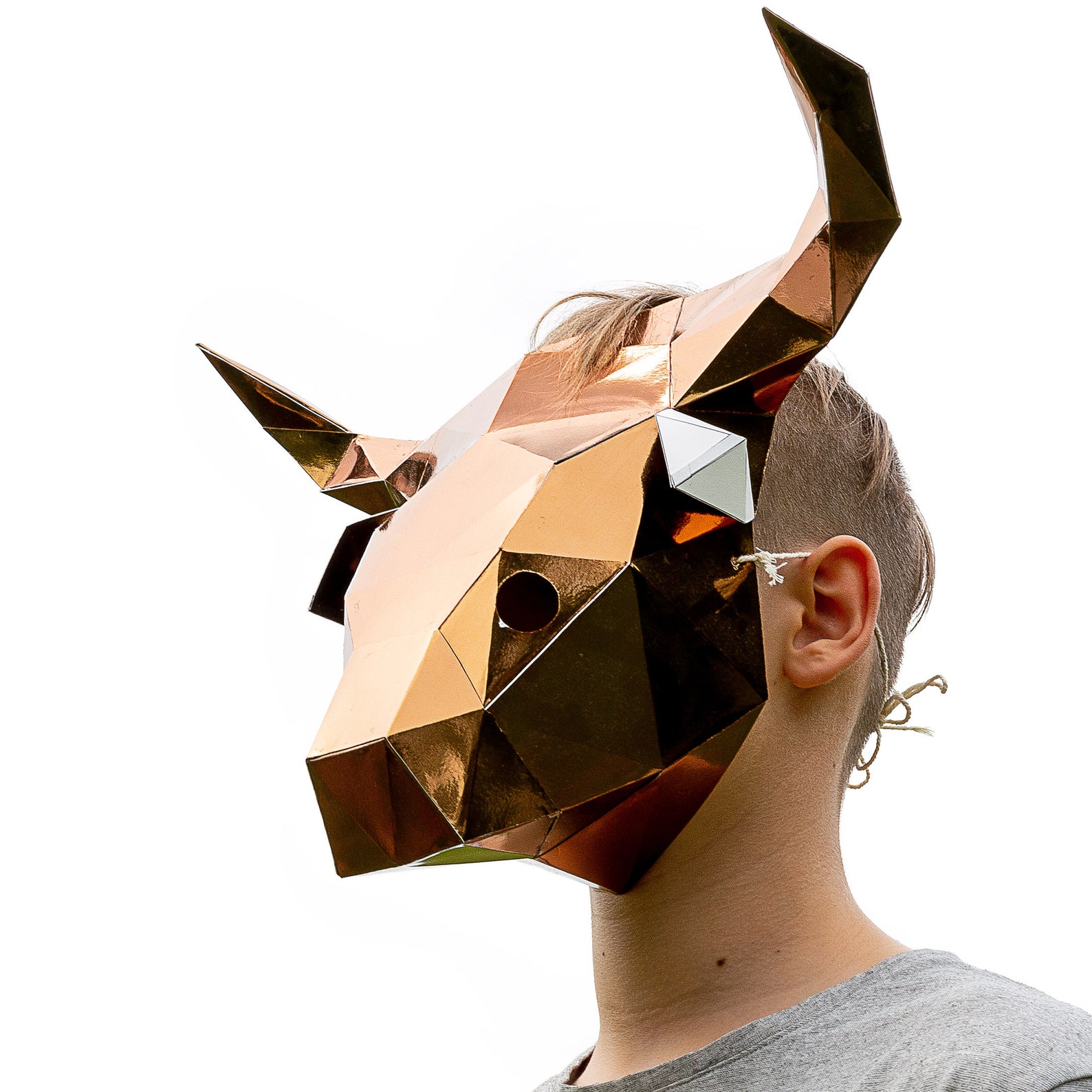 Bull Mask - Easy DIY Minotaur Paper Craft Template, Instant PDF ...