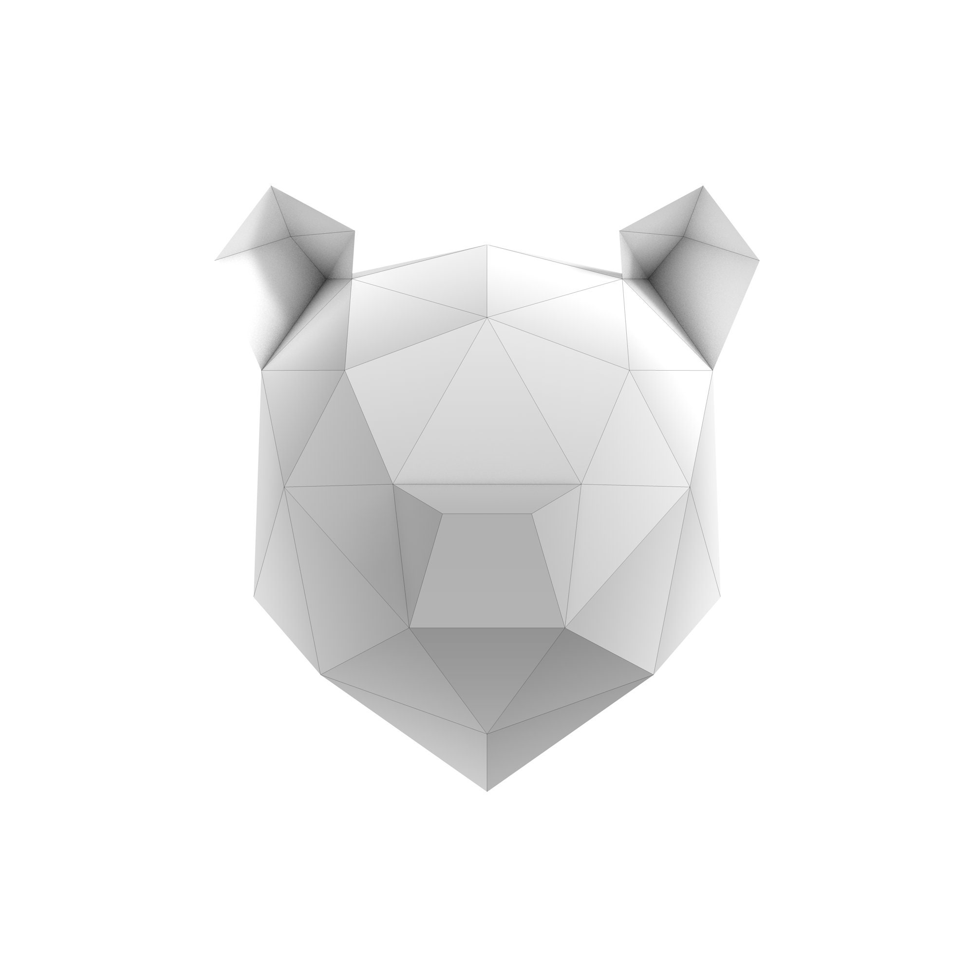 Bear Mask - Easy DIY Grizzly Paper Craft Template, Instant PDF Download ...