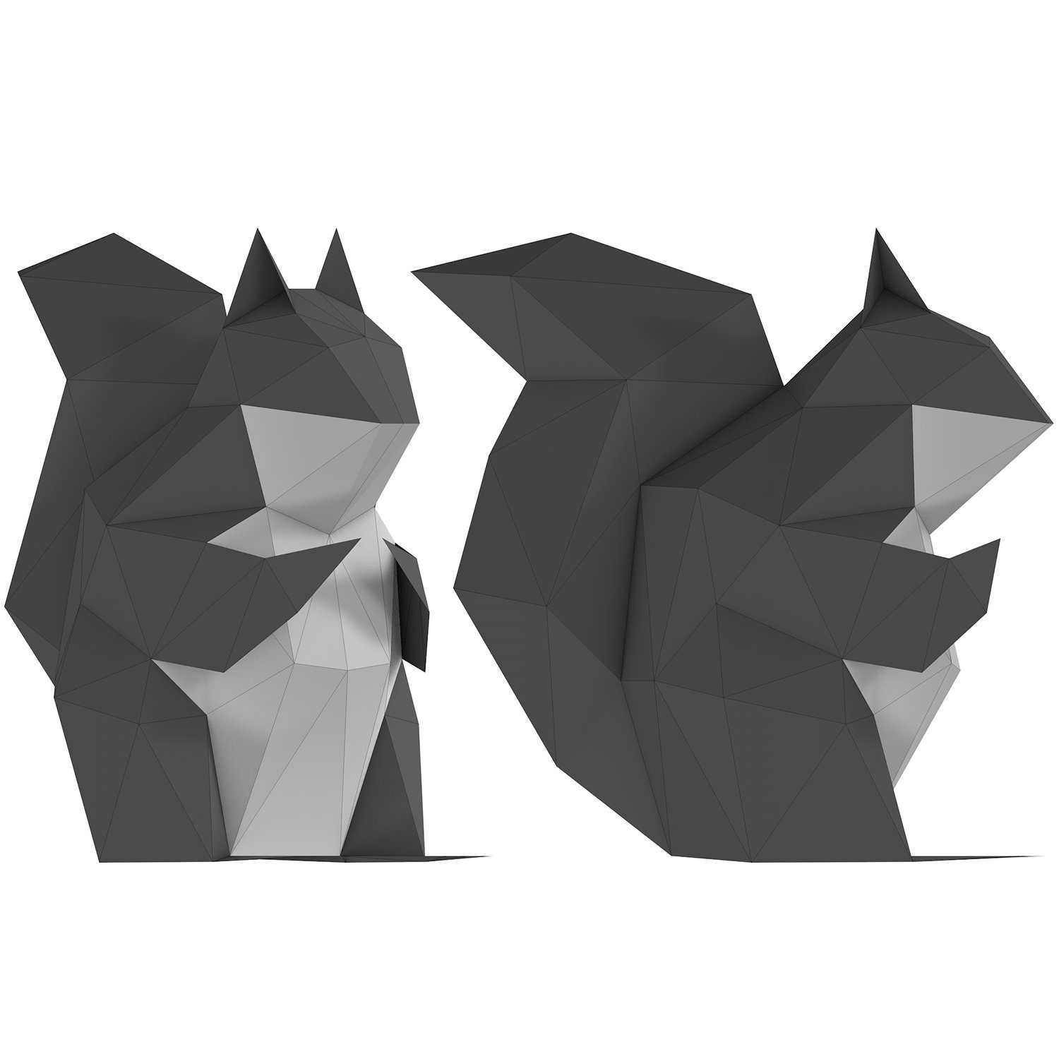 Paper Squirrel - DIY Paper Craft Puppet Template, Instant PDF Download ...