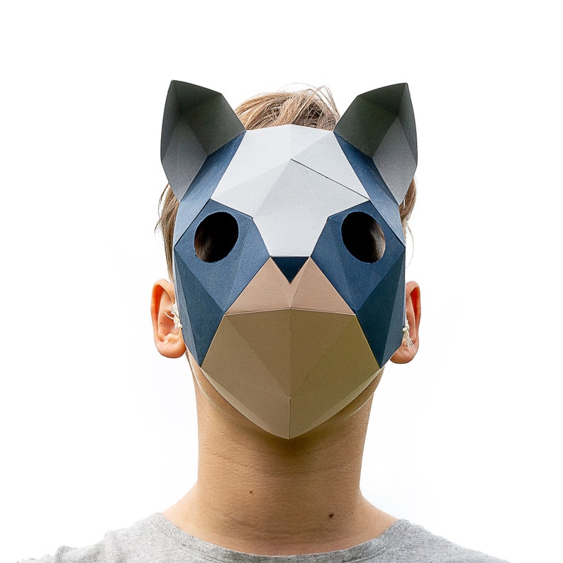 Cat Mask - Easy DIY Kitten Paper Craft Template, Instant PDF Download ...