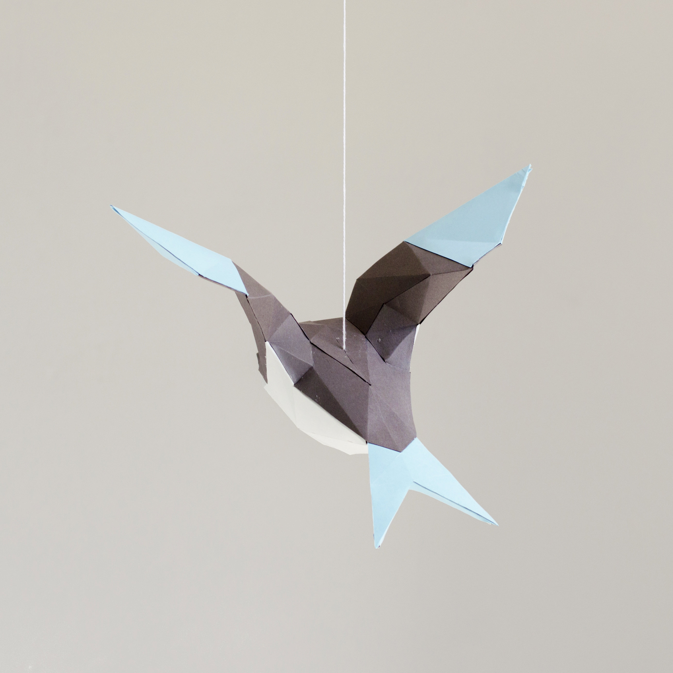 Paper Bird - DIY Bird Paper Craft Template, Instant PDF Download ...