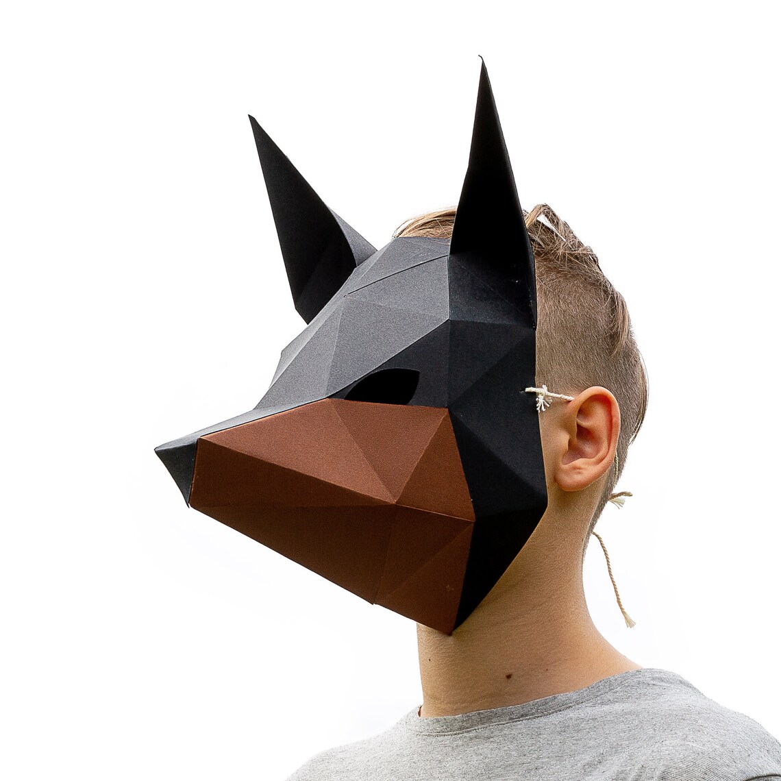Dobermann Mask - Easy DIY Dog Paper Craft Template, Instant PDF ...