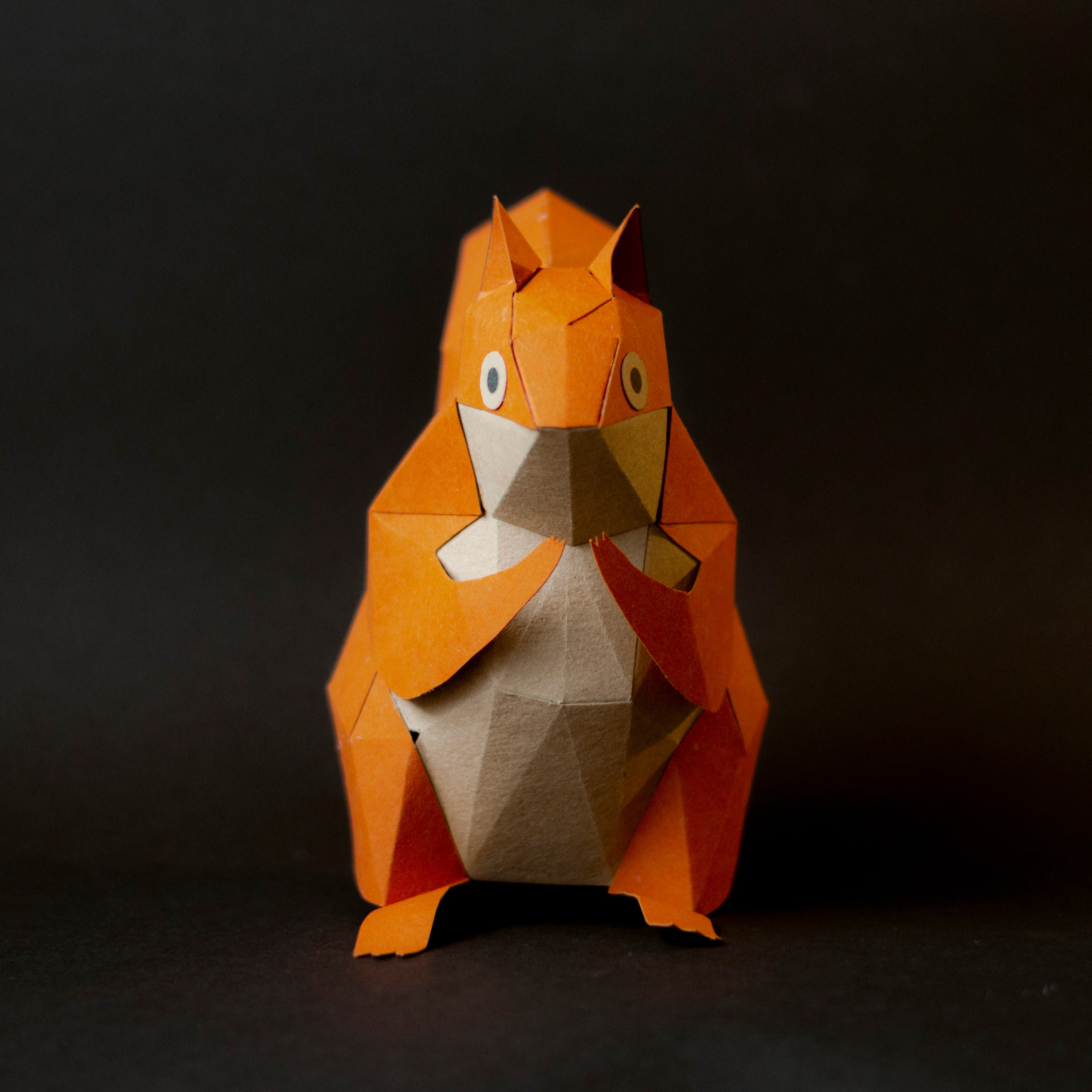 Paper Squirrel - DIY Paper Craft Puppet Template, Instant PDF Download ...