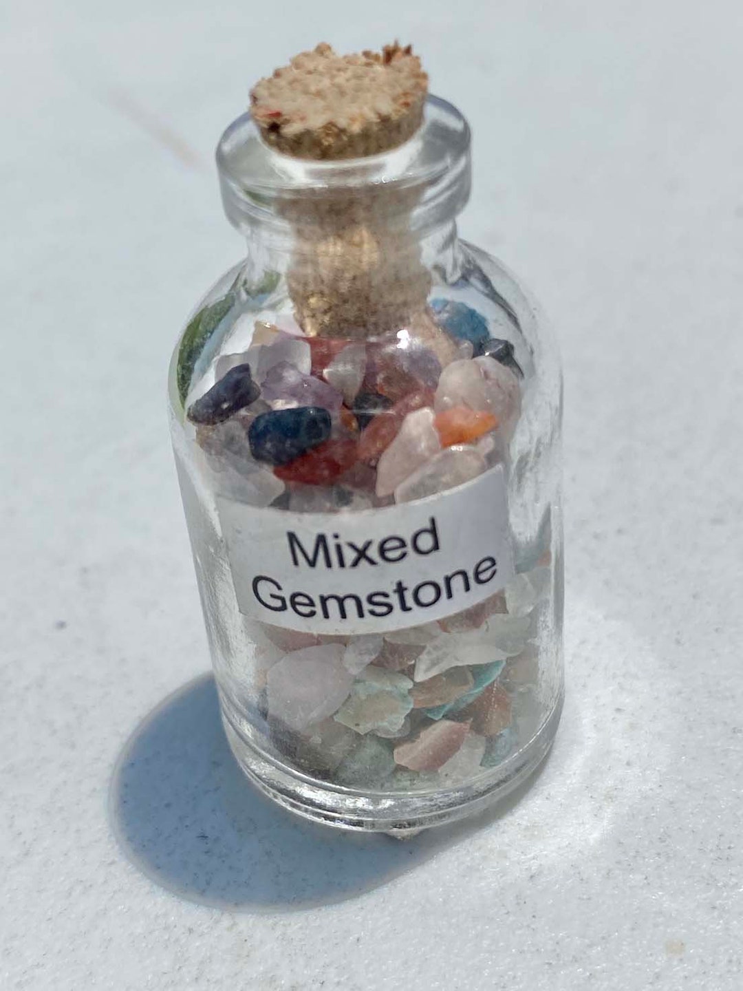 Mixed Gemstone Crystals Mini Gemstone Bottles Smb - Etsy