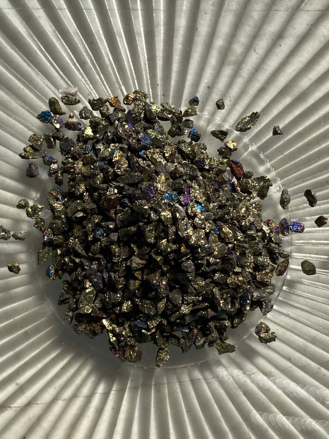 Chalcopyrite - Pounds - Just Above 2mm No Powder Peacock Ore 100% ...