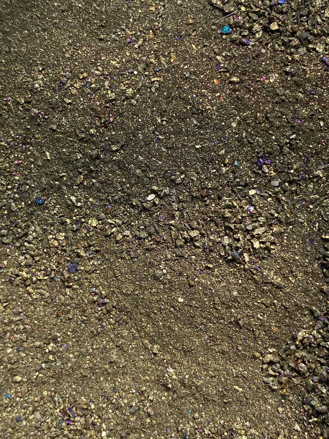 Chalcopyrite Powder 1mm and Smaller Peacock Ore 100% Crystal | Etsy