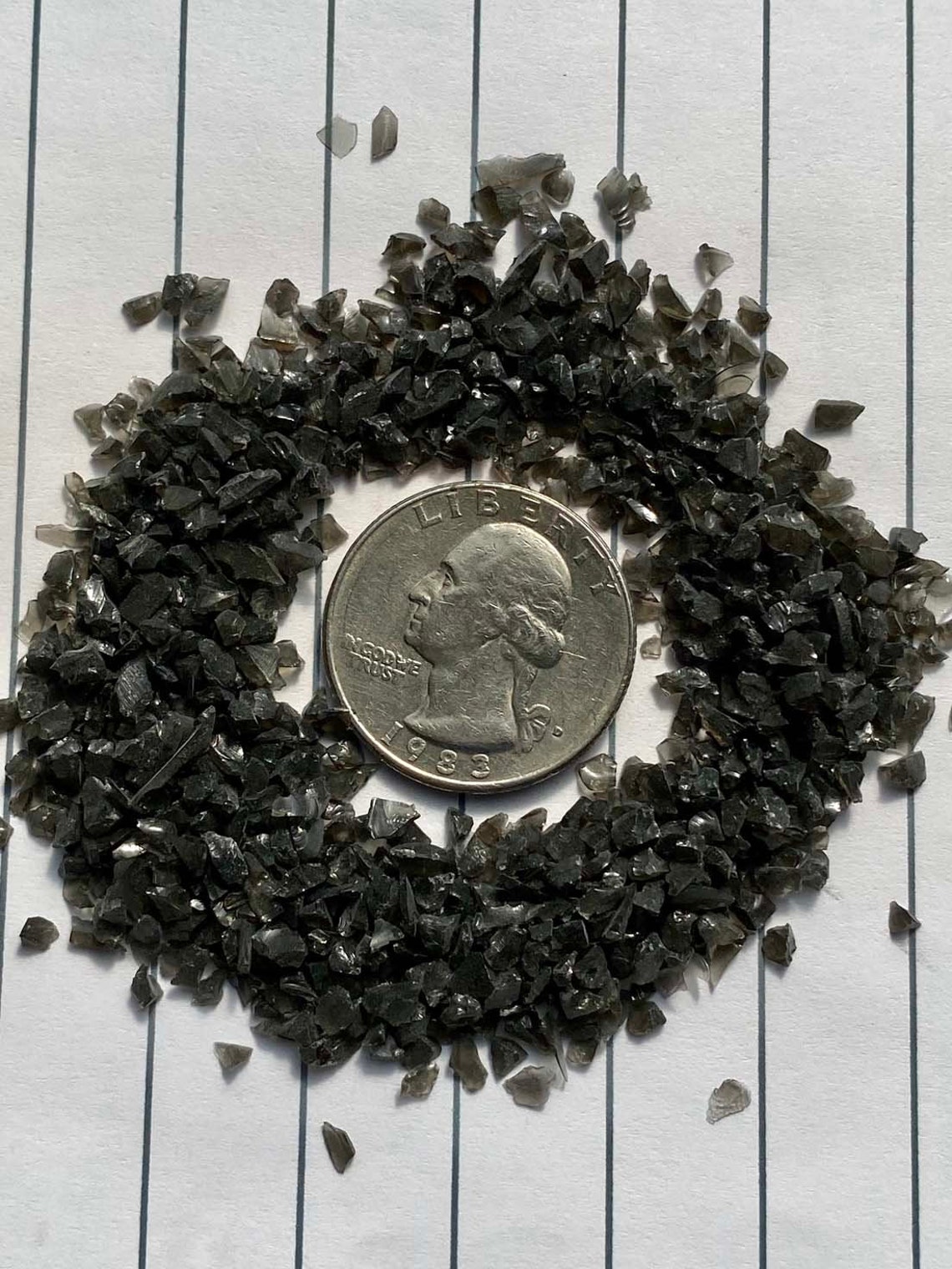 Obsidian - Pounds - Just Above 2mm - No Powder 100% Crystal Root Chakra ...