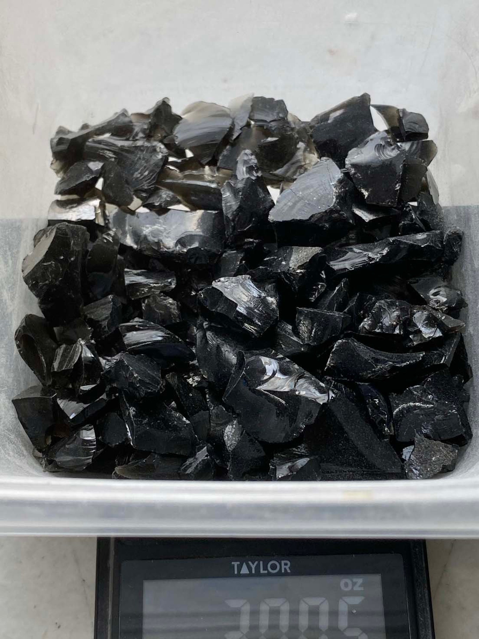 Obsidian - Pounds - Large Under 1" - No Powder 100% Crystal Root Chakra ...