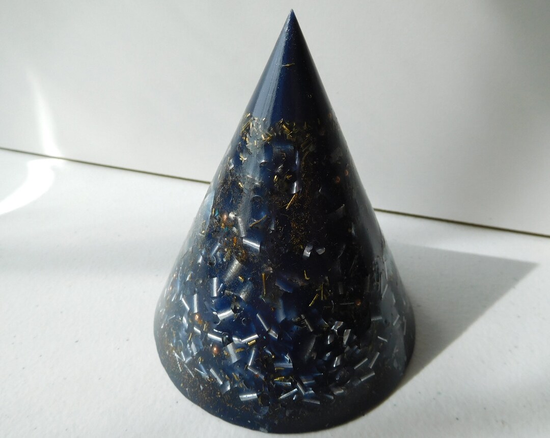 Indigo Blue Large Cone Positive Orgone Energy Accumulator Generator ...