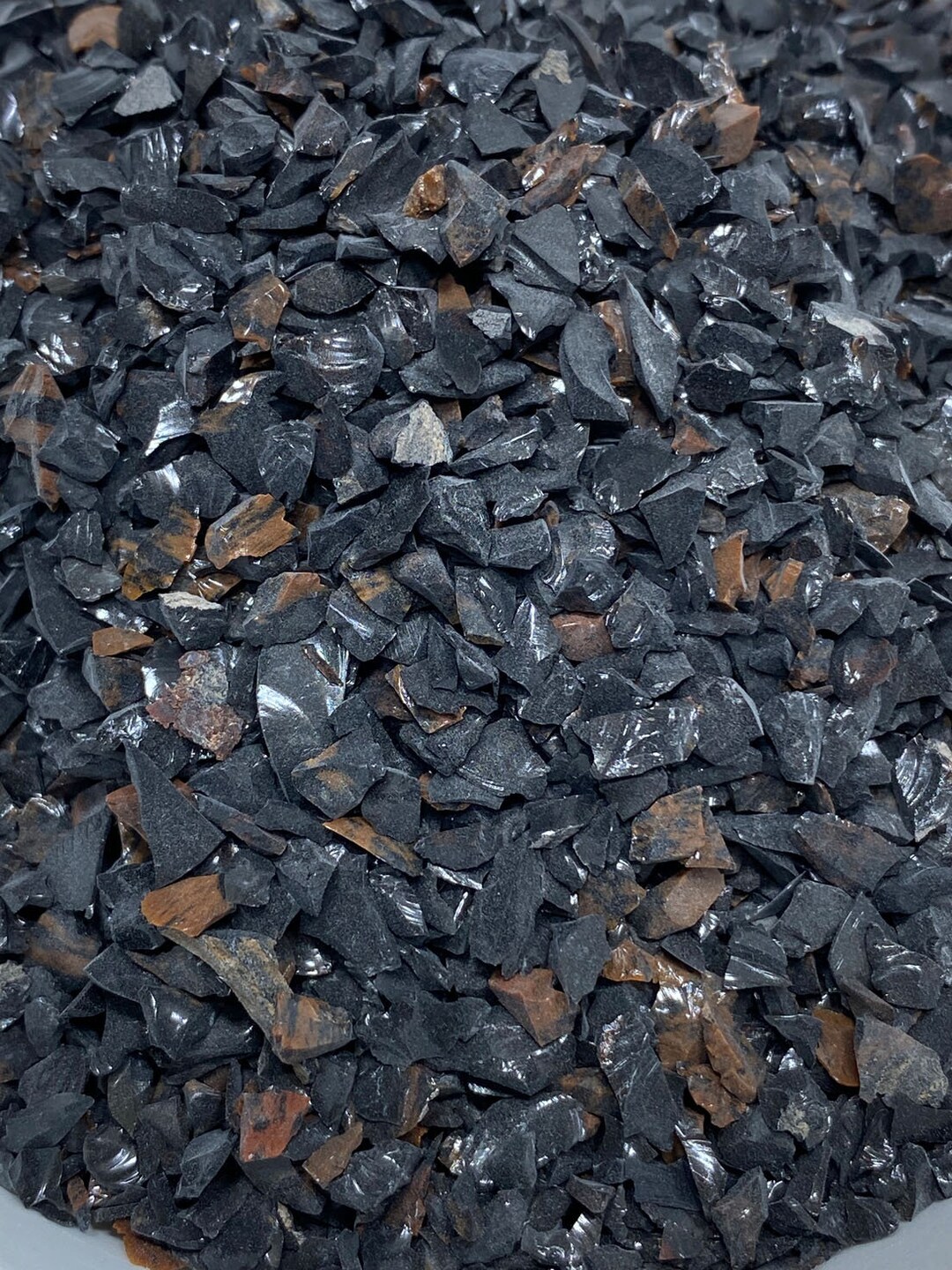 Mahogany Obsidian - Medium Chips - No Powder - 100% Crystal Life+love ...