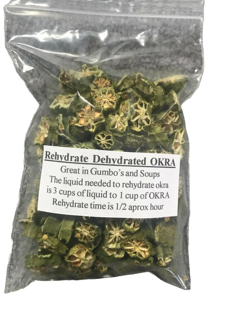 Okra Dehydrated for Gumbo's and Soups - Etsy