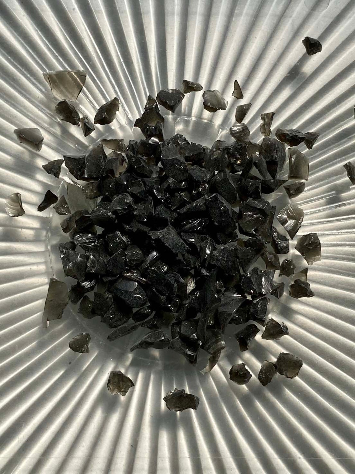 Obsidian - Medium Chips - No Powder 100% Crystal Root Chakra Balancing ...