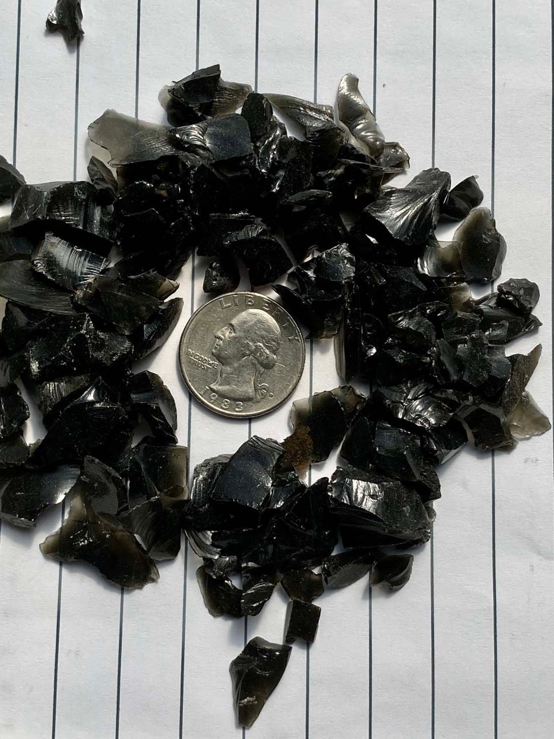 Obsidian - Pounds - Large Under 1" - No Powder 100% Crystal Root Chakra ...