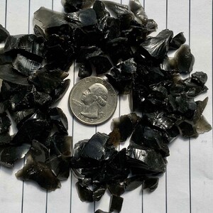 Obsidian - Pounds - Large Under 1" - No Powder 100% Crystal Root Chakra ...