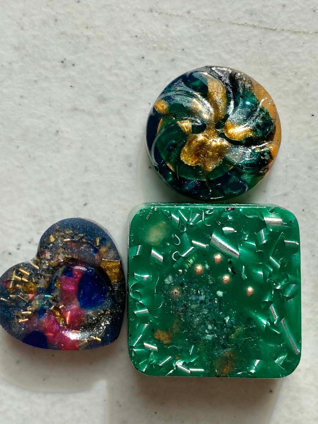 Emerald Green Mini Cube TB Mini Spiral Heart 3 Piece Gift Set #98 ...