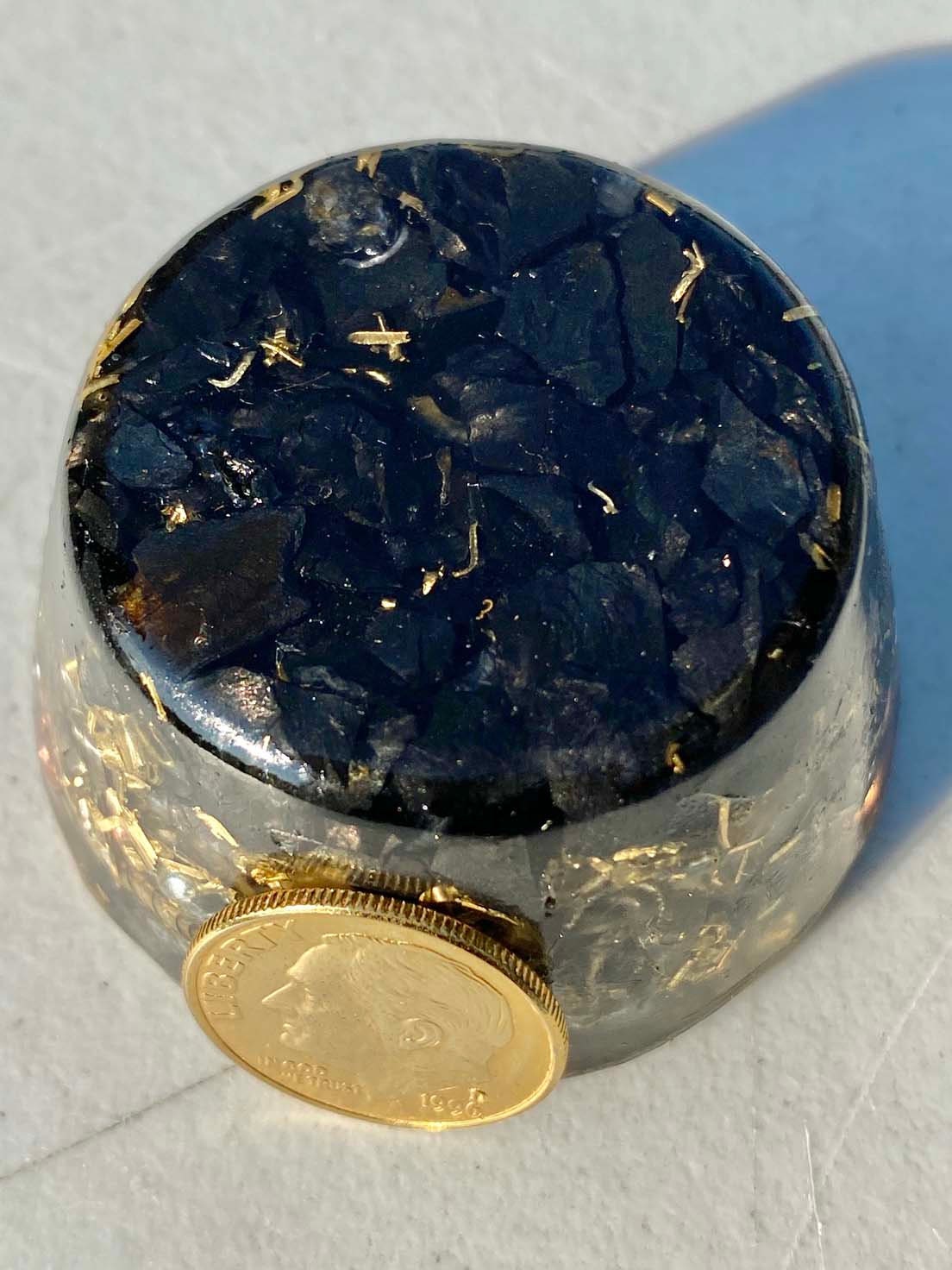 Shungite Noble Elite Single Crystal Small Tower Buster Positive Orgone ...