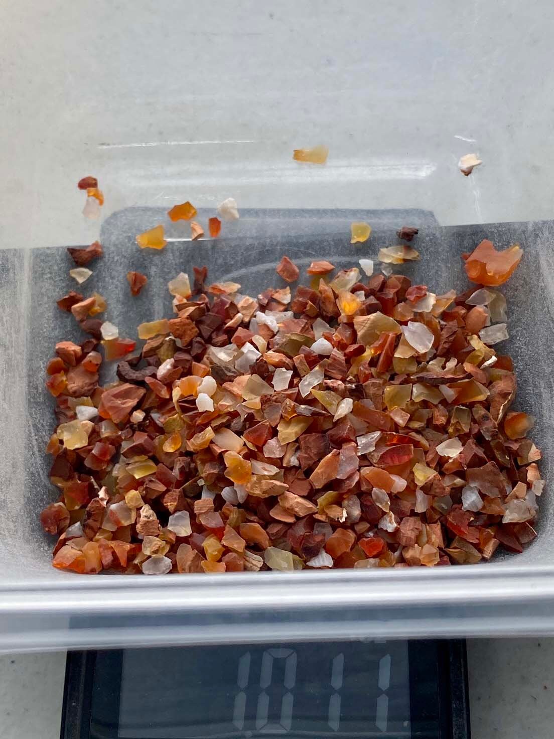 Carnelian Medium Chips no powder 100% Crystal Grounding | Etsy