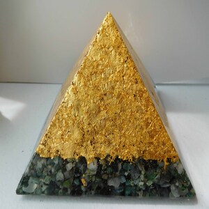 Emerald Abundance Large Giza Pyramid Prosperity 24k Gold Positive ...