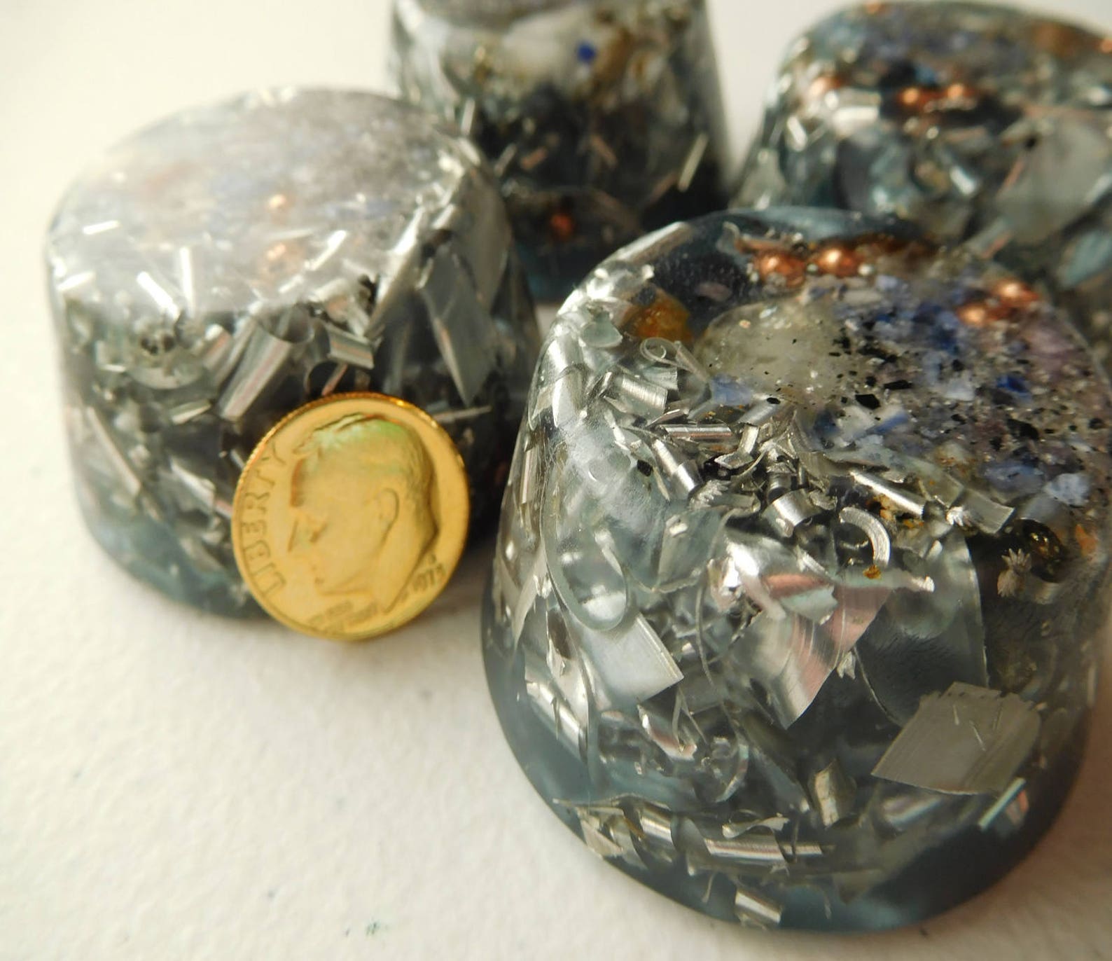 4 Light Blue Small Tower Busters Positive Orgone Energy | Etsy