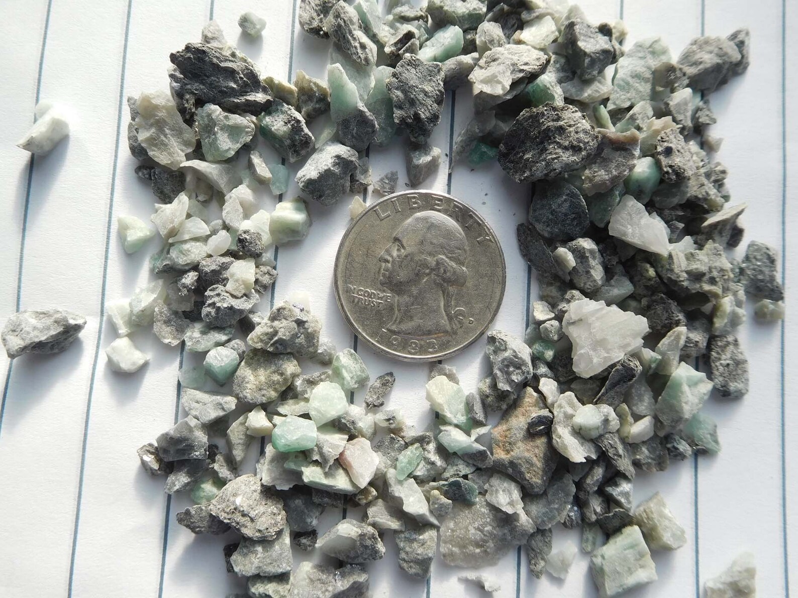 Emerald Medium Chips No Powder 100% Crystal Love Good Fortune Life+love ...