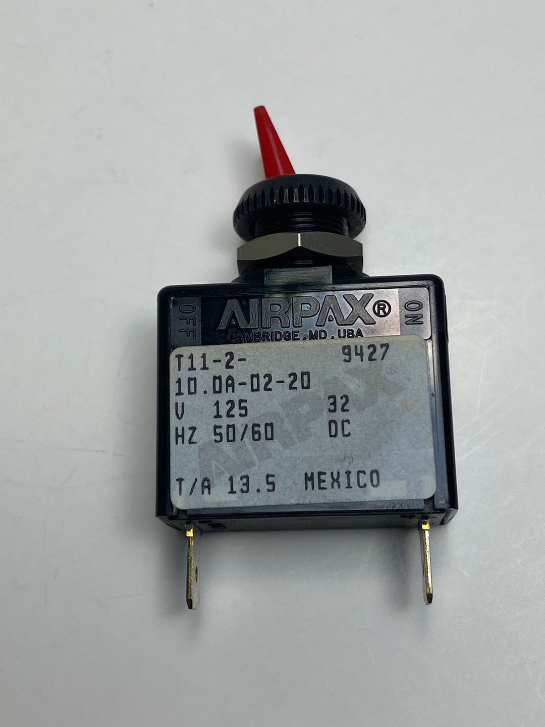 AIRPAX T11-2-10.0A-02-20 Circuit Switch Breaker, 1P, 125V, 10A - Etsy