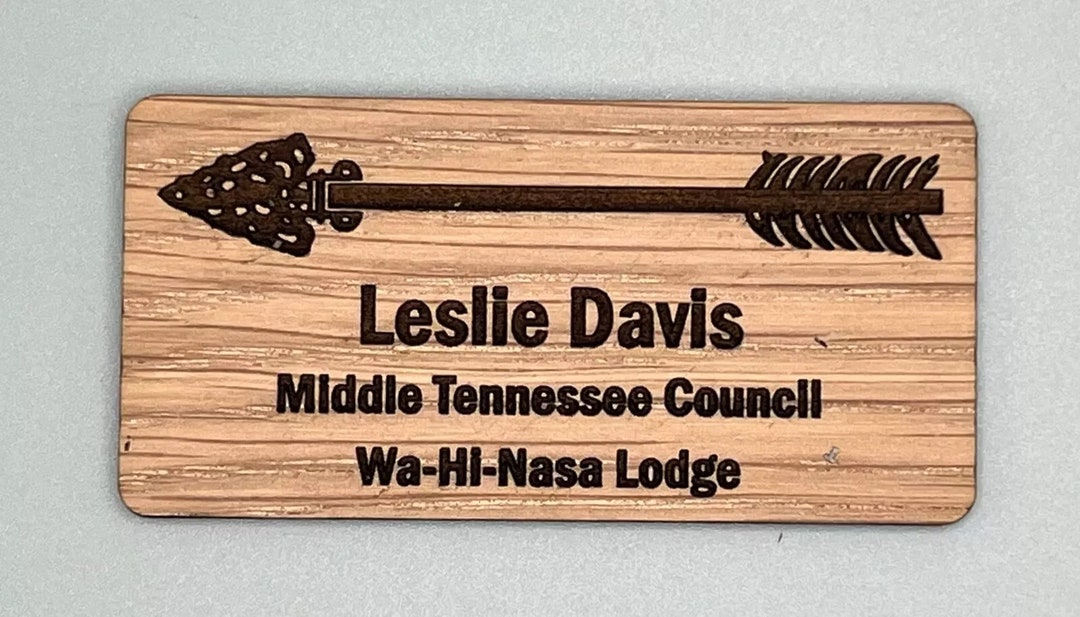 OA Sash Name Badge, Custom Boy Scouts of America Order of the Arrow ...