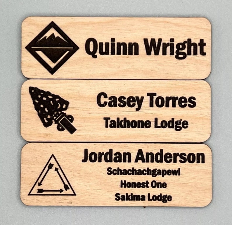 Girl Scout Logo Name Badge, Custom Boy Scouts of America Name Tag - Etsy