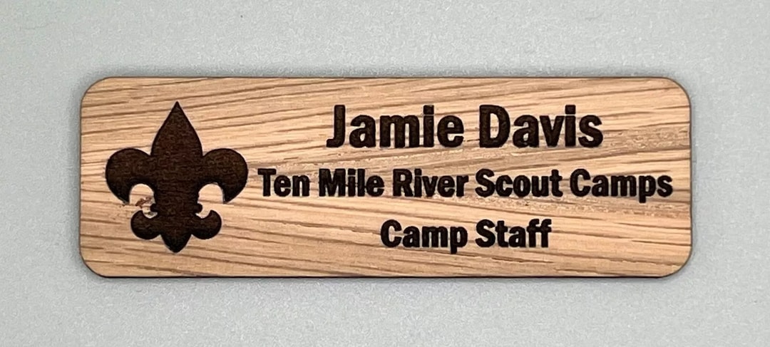 BSA Logo Name Badge, Custom Boy Scouts of America Boy Scouting Name Tag ...