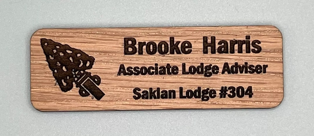 OA Arrowhead Name Badge, Custom Boy Scouts of America Arrowhead Name Tag - Etsy