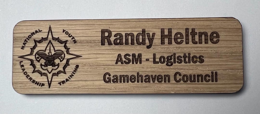 Boy Scout NYLT Name Badge, Custom Boy Scouts of America BSA National ...