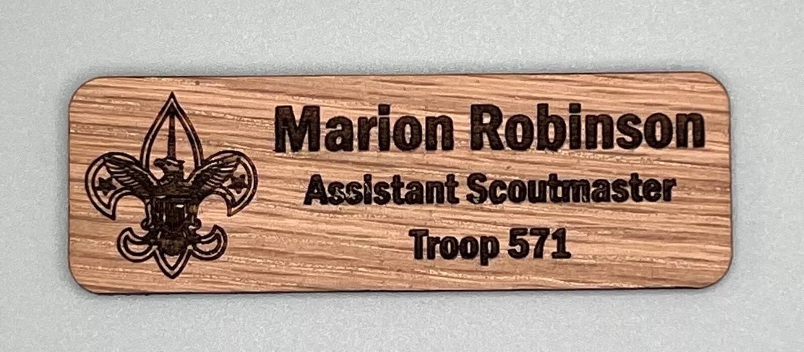 BSA Logo Name Badge, Custom Boy Scouts of America Boy Scouting Name Tag ...