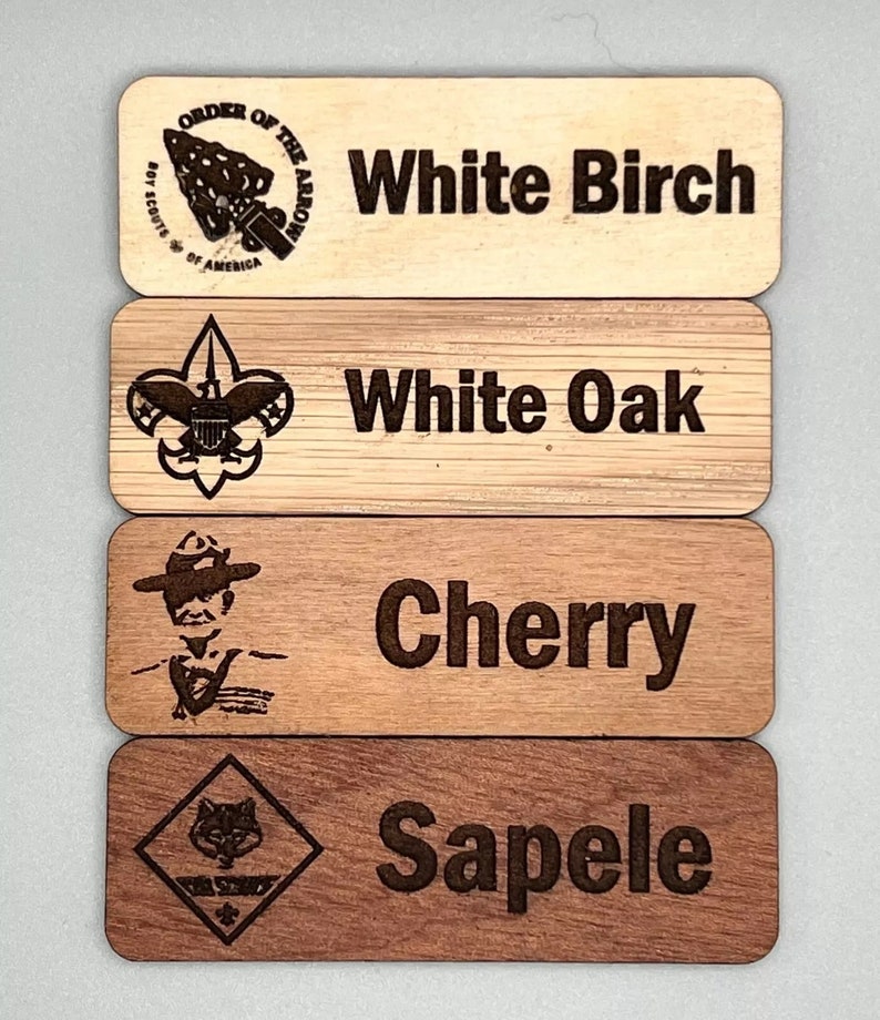 Girl Scout Logo Name Badge, Custom Boy Scouts of America Name Tag - Etsy