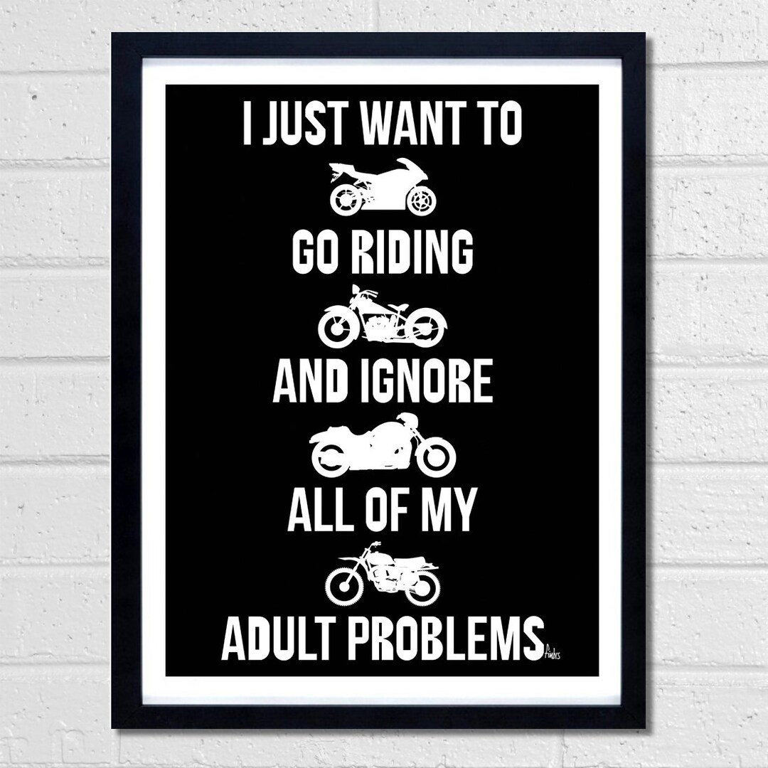 Go Riding Motorcycles Wall Art, Bike, Bikes, Motorbikes, Biking ...