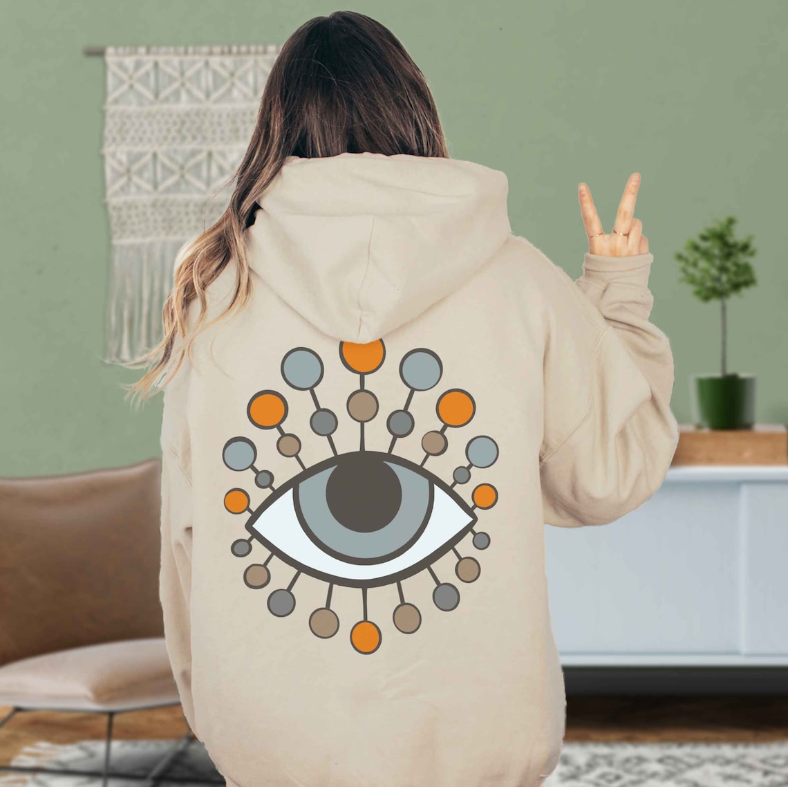 Retro Evil Eye Svg Hippie Svg Trippy Svg Floral Third Eye Mystical Svg ...